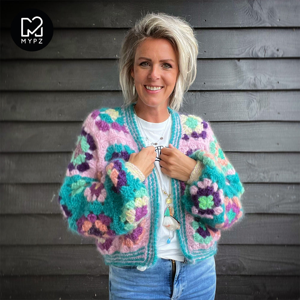 Crochet pattern - MYPZ Granny square bomber cardigan Hailey (ENG-NL) – MYPZ Handmade Luxury